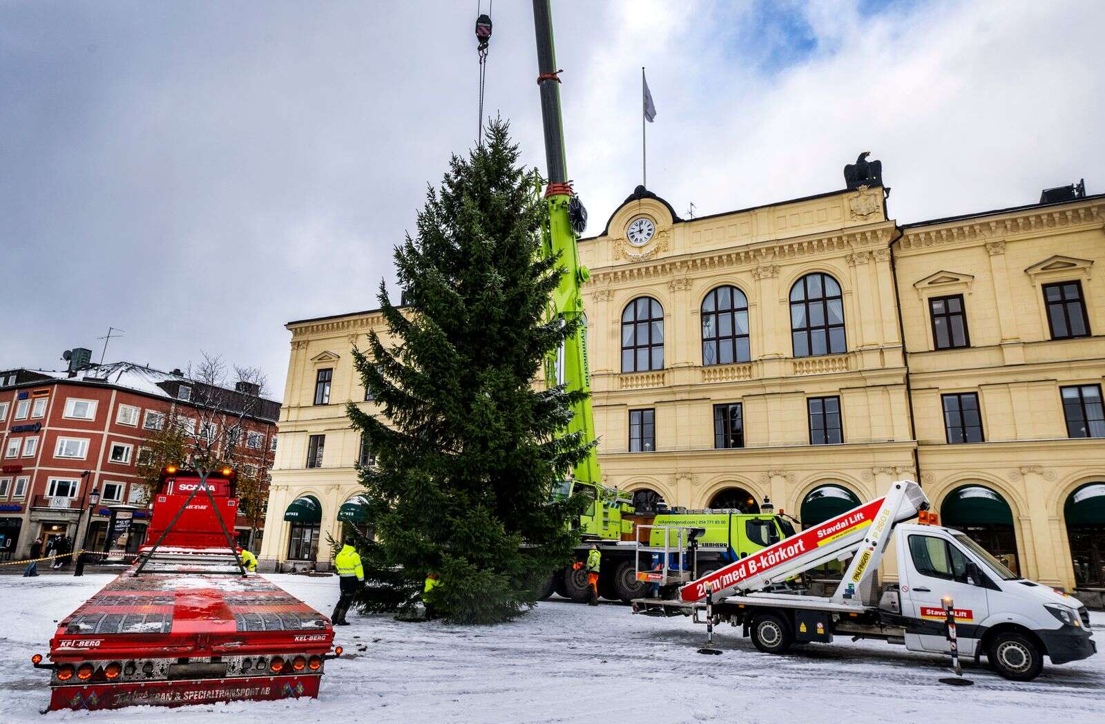 VF - Nu har granen kommit på plats – fick leta på egen mark